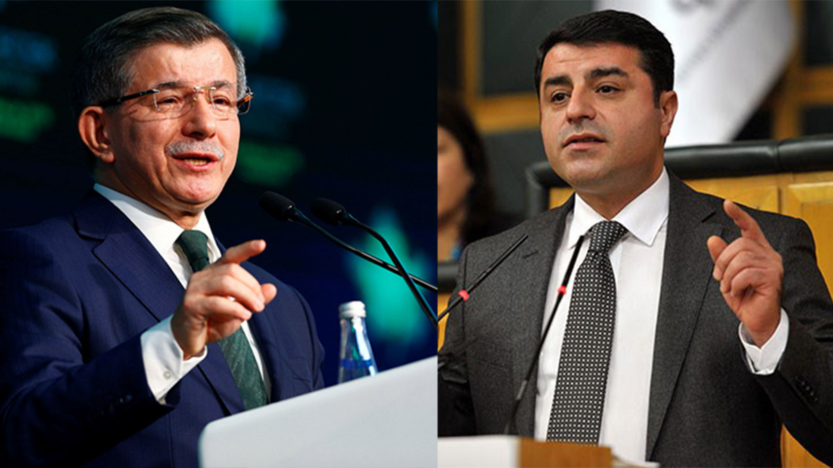 Gelecek Partisi lideri Davutoğlu, Demirtaş'la ilgili şikayetinden vazgeçti Gelecek Partisi lideri Davutoğlu, Demirtaş'la ilgili şikayetinden vazgeçti