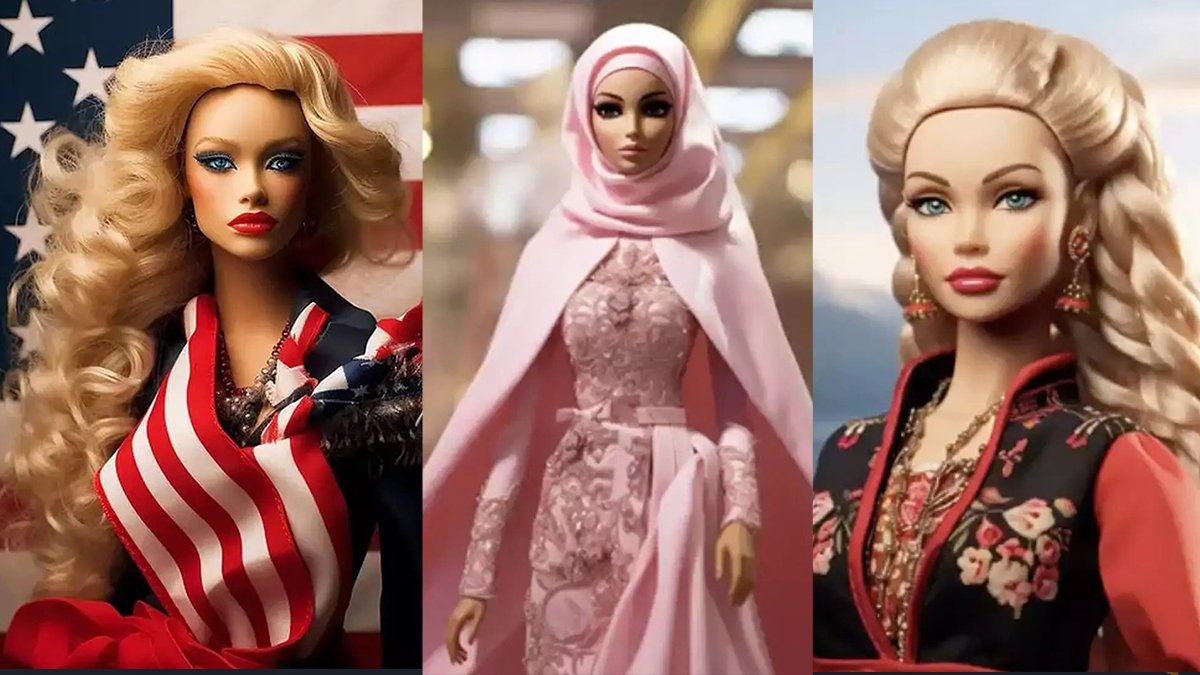 Barbie severler buraya: Yapay zekanın ülkelere göre resmettiği Barbie ...