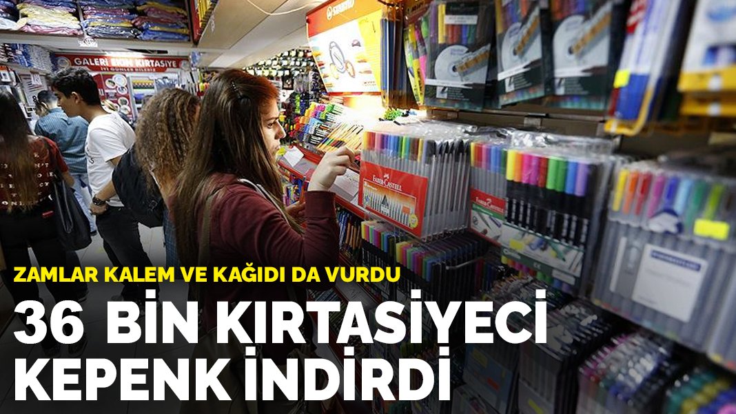 Zamlar kalem ve kağıdı da vurdu: 36 bin kırtasiyeci kepenk indirdi - KARAR