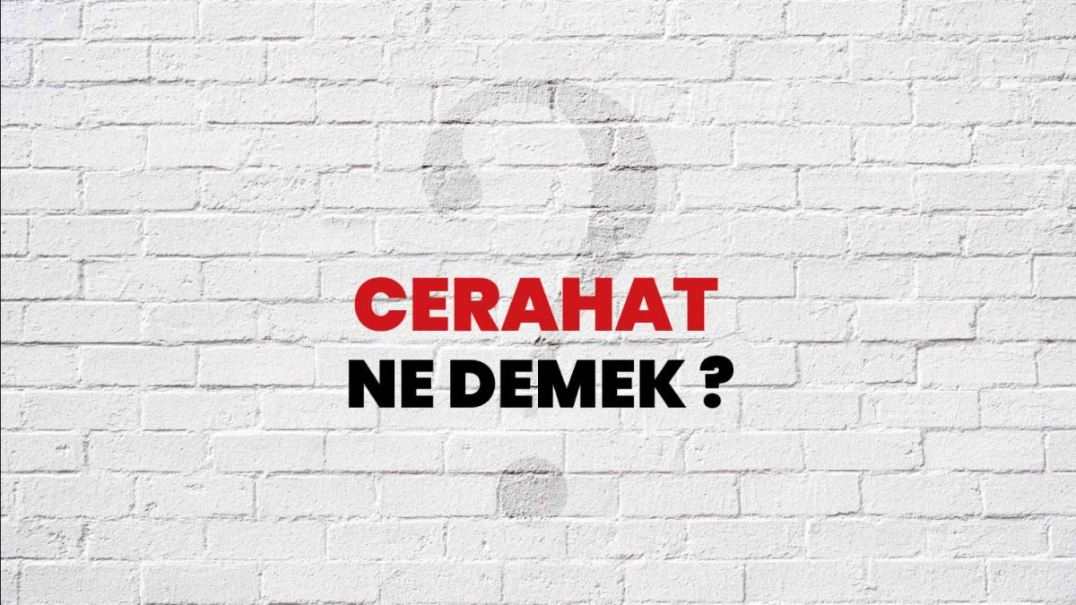Cerahat Ne Demek?