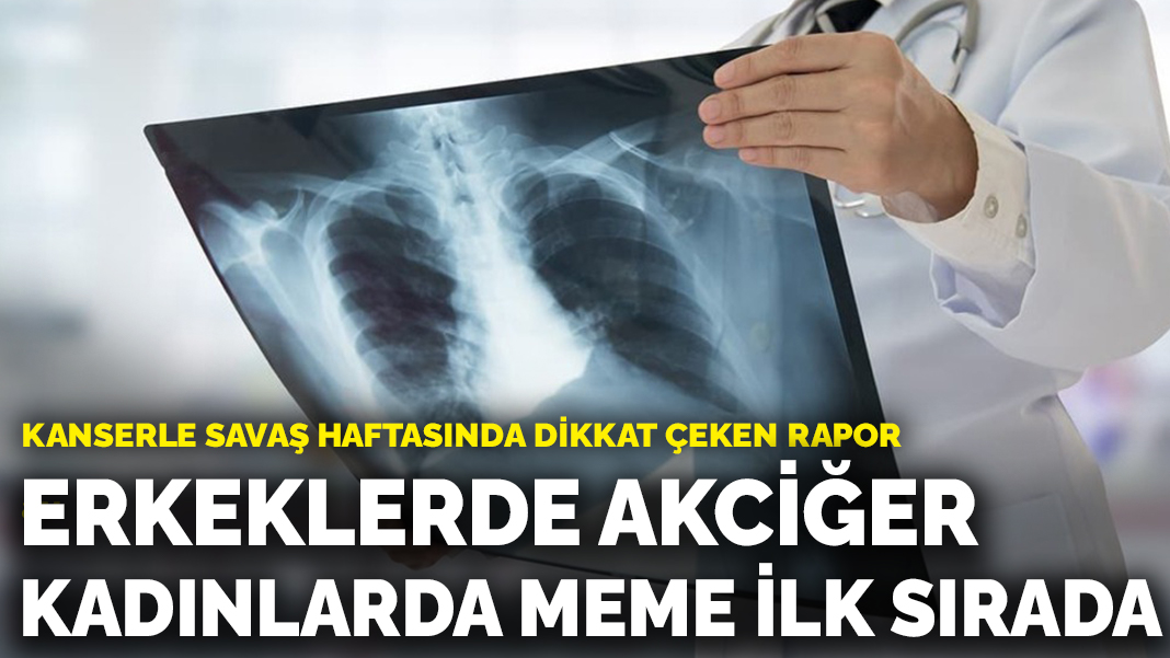Kanserle savaş haftasında dikkat çeken rapor: Erkeklerde akciğer ...