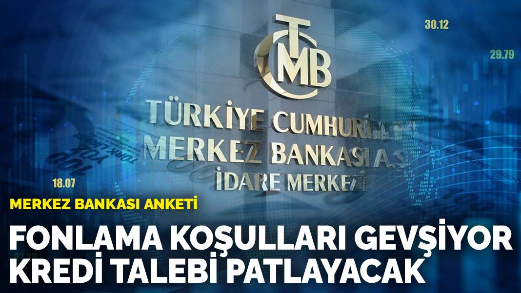 Merkez Bankası anketi: Fonlama koşulları gevşiyor, kredi talebi ...