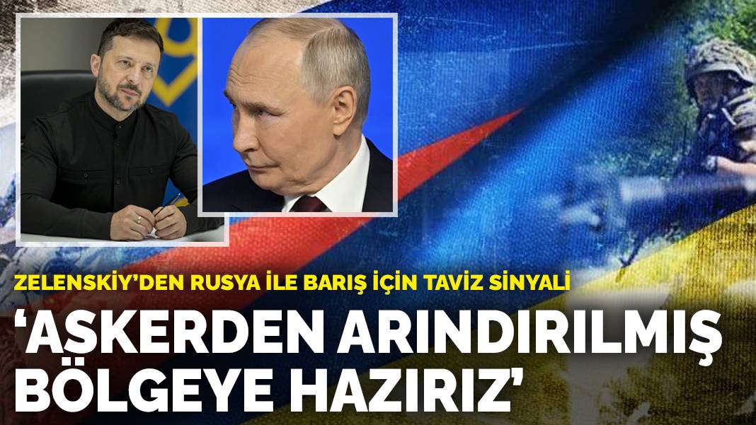 Zelenskiy’den Rusya ile barış için taviz sinyali: Askerden arındırılmış ...